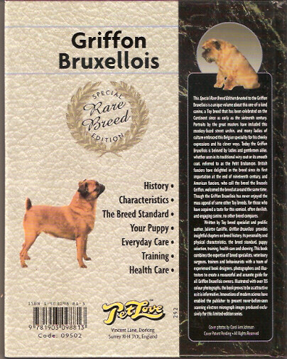 PetLove Hardback Book Griffon Bruxellois by Juliette Cunliffe 2001 | eBay