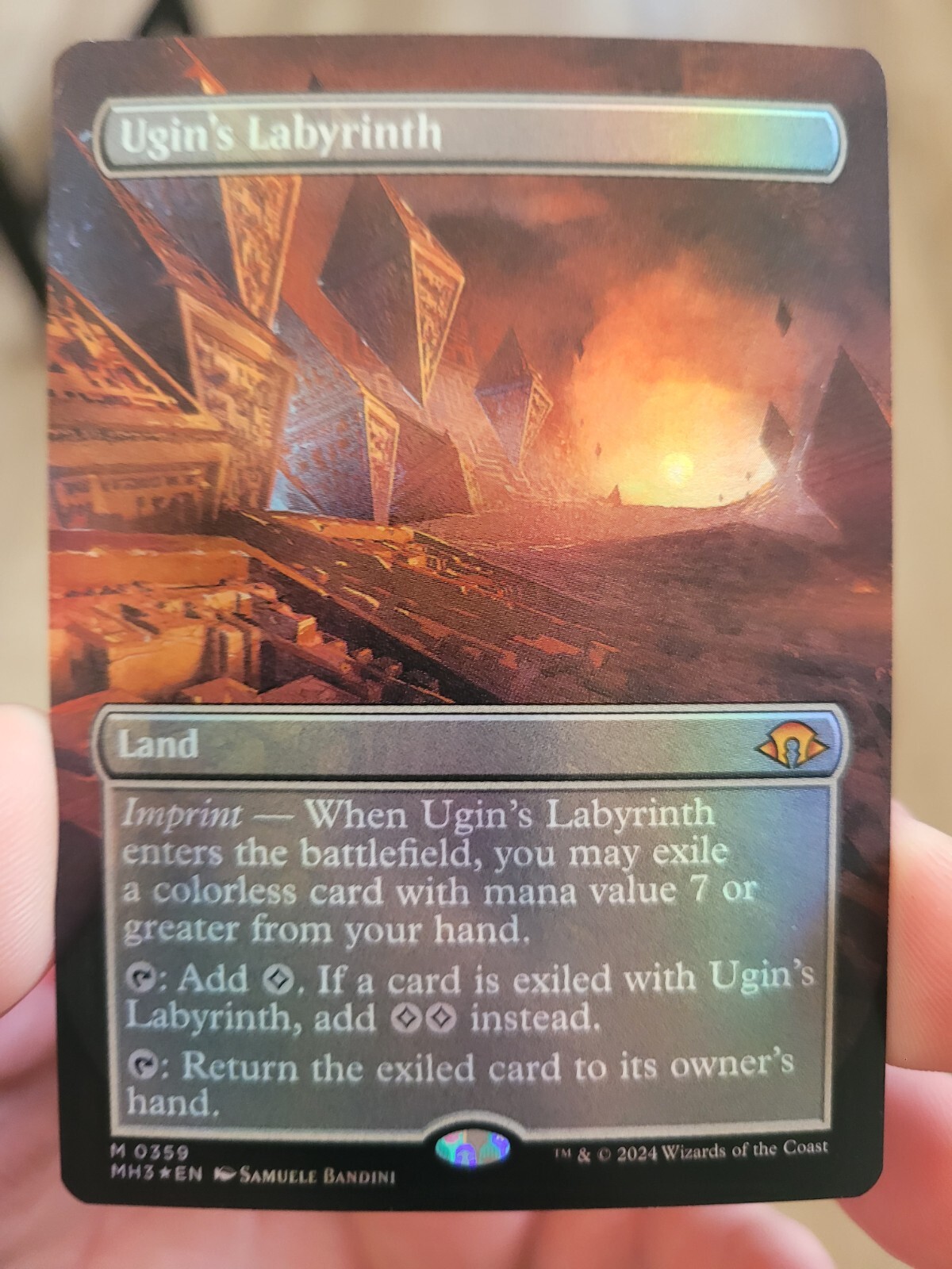 Ugin's Labyrinth Borderless Foil Near Mint English MTG Modern Horizons ...