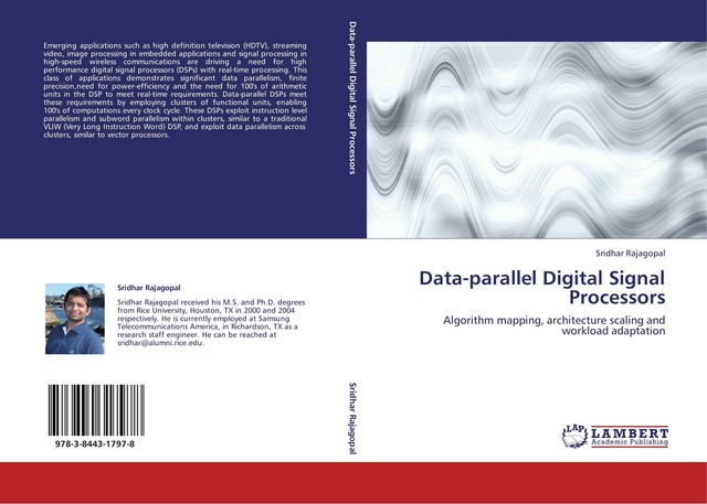 Data-Parallel Digital Signal Processors von Sridhar Rajagopal (2011 ...