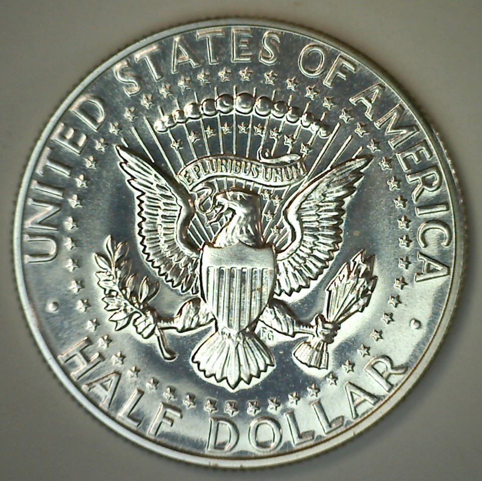 1964 Silver Proof Kennedy Half Dollar Coin 50 Cent JFK First Year Issue ...