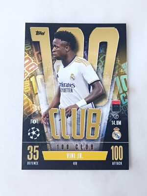 Topps Match Attax 23/24 Champions League 100 Club Vini Jr Card Real ...