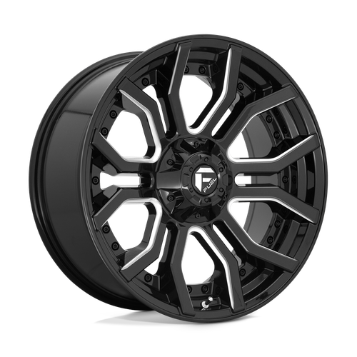 Fuel 1PC D711 Rage 22in 8 Lug Wheel Gloss Black Milled D71122008247 ...