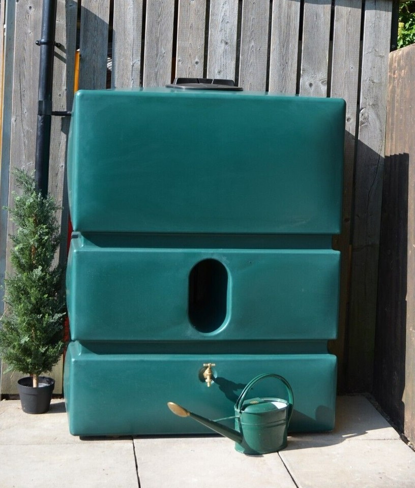 Ecosure 1200 Litre Jumbo Extra Large Pillar Water Butt Rain Water Tank ...