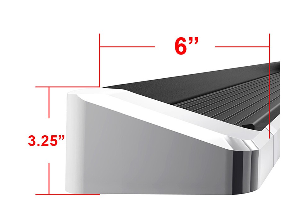 Silver 6" iBoard Side Step Nerf Bar Fit 16-23 Mercedes-Benz Metris ...