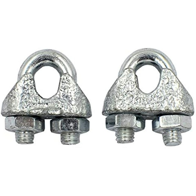 MAHIONG 20 Pack 1/2 Inch Wire Rope Clamp, M12 Zinc Plated Wire Rope ...