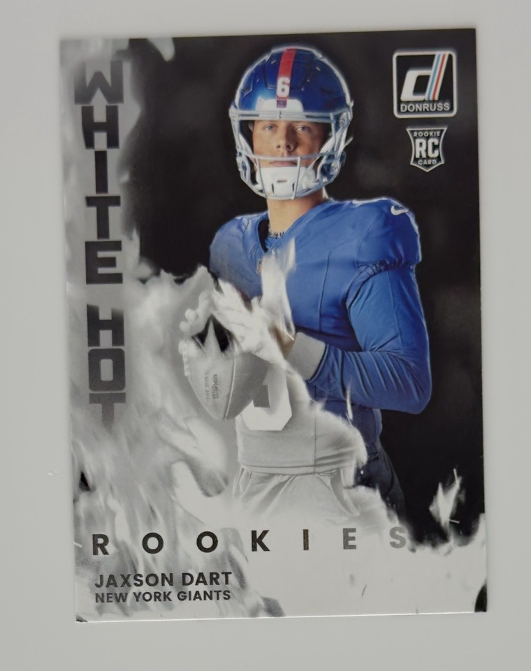 Donruss White Hot Rookies - Jaxson Dart New York Giants Rookie | eBay