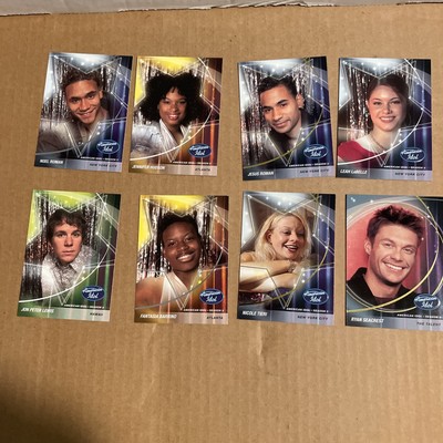 2004 American Idol Card Lot Of 8 Jennifer Hudson,Ryan Seacrest Fleer ...