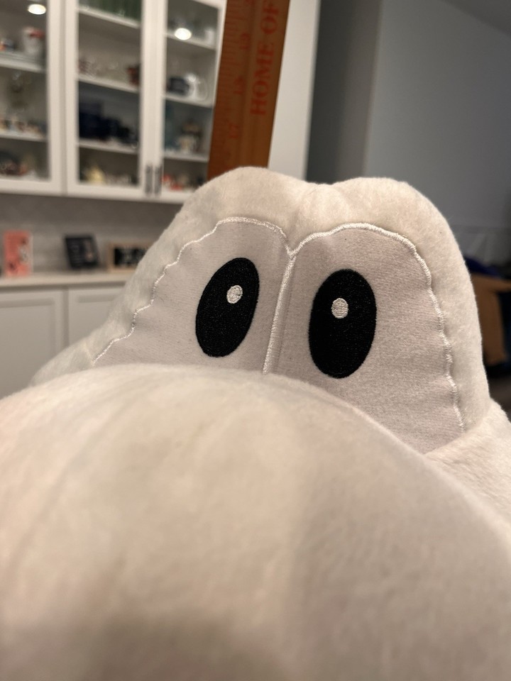 Super Mario Bros. 16" Sitting White Yoshi Stuffed Pastel Plush Japanese ...