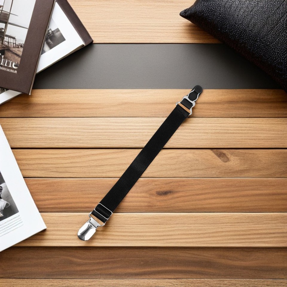 Pair of Women Adjustable Nylon Stockings Garters Buckles (Black) Women ...