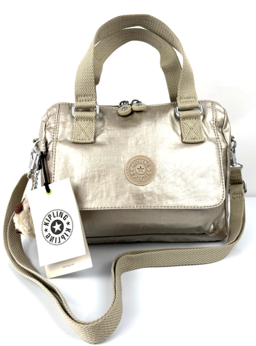 Kipling 'Zeva' Multiway Bag - Gleaming Gold Metallic - New With Tags ...