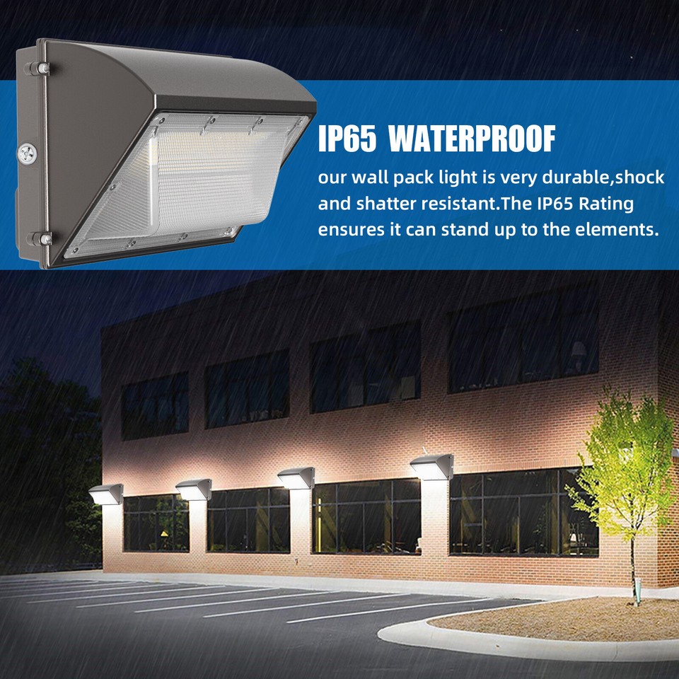 USA 150W Led Wall Pack Light Fixture IP65 Commercial Outdoor Dusk to ...