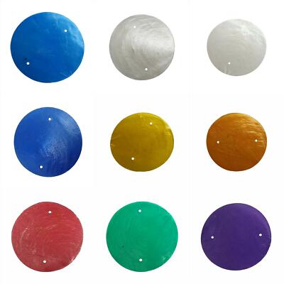 Vie Naturals Capiz Sea Shell Discs 5cm With 2 Holes For Art & Crafts ...