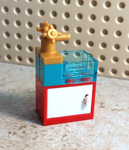 LEGO Bathroom Sink Red Kitchen Clear Blue Bowl Cupboard White Swing ...