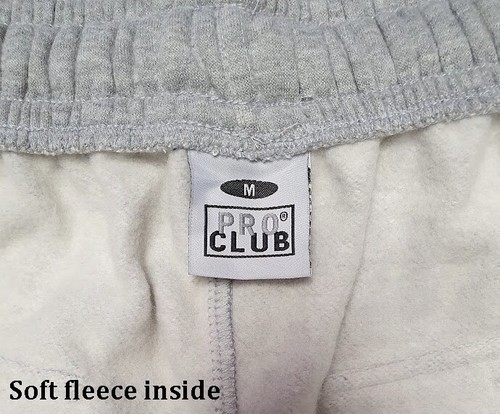 PRO CLUB Men's Sweatpants Fleece Jogger Pants Standard Fit Open Bottom ...