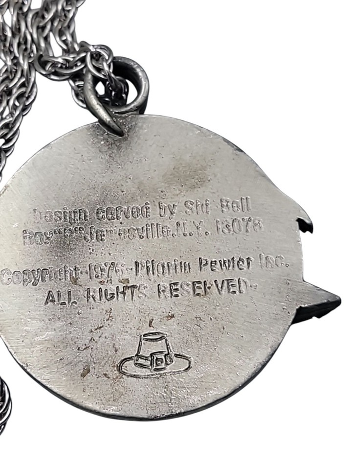 Sid Bell Hand Carved Goose Pendant Necklace Alaskan Silver Smith ...