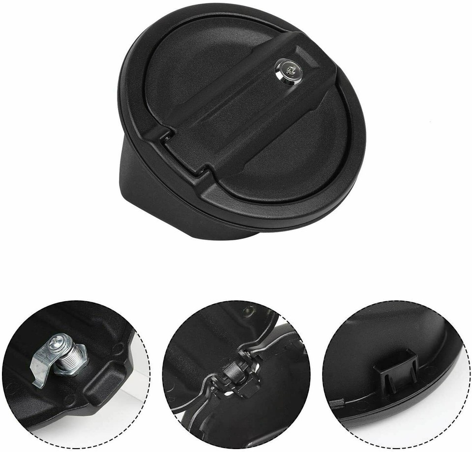 Fuel Tank Gas Cap Cover Locking Fuel Door W/ Lock for Jeep Wrangler JL ...