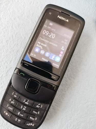Nokia C2-05 Cell Phone (Unlocked) Slider 2G Classic Button Mobile Phone ...