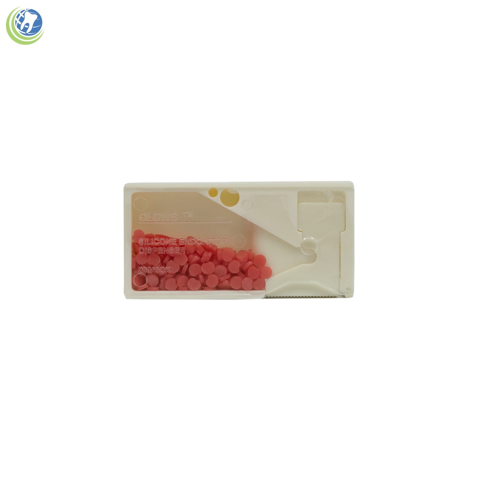 200 Endo Stops Red with Refillable Dispenser with Endo Ruler Endodontic ...