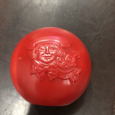Vintage 1960's Red Plastic Mold Buster Brown Bank | eBay