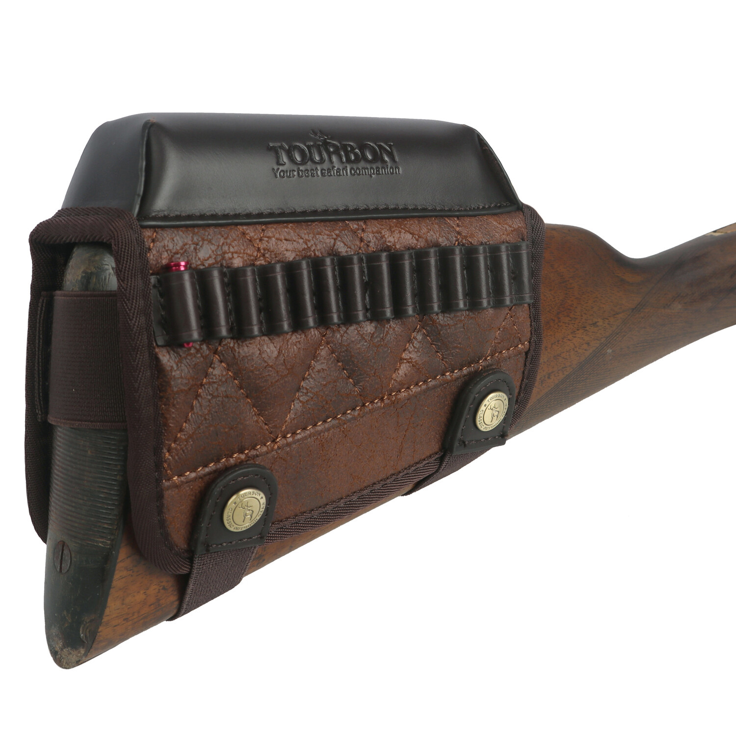 Tourbon Shooting Rifle Cheek Rest Raiser .22LR/30-06 Ammo Holder PU ...