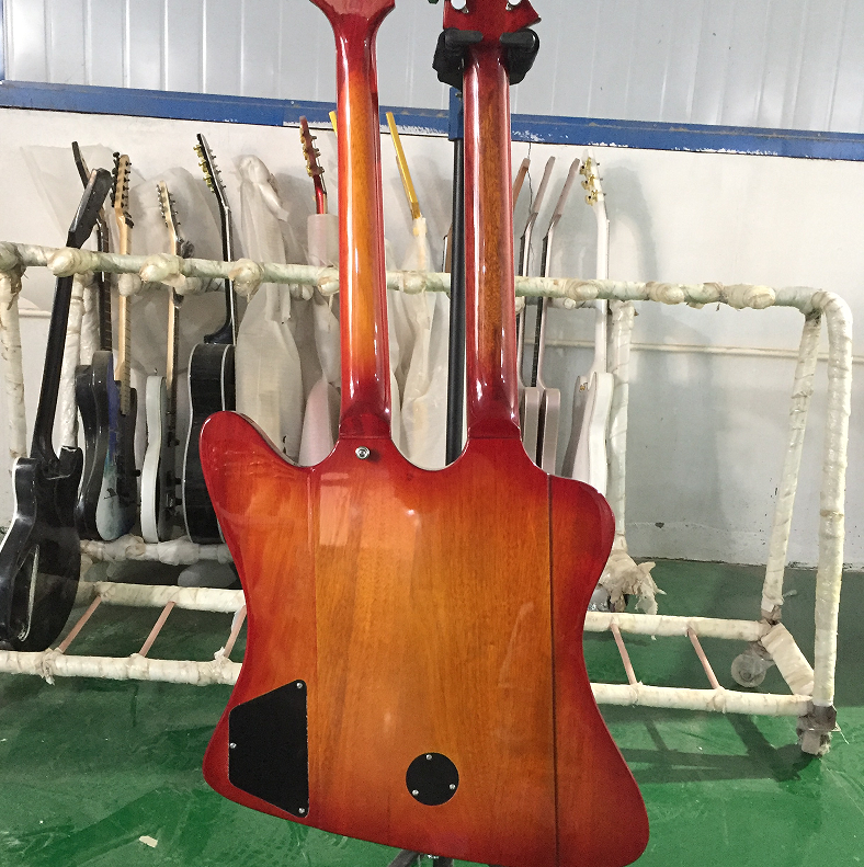 Double Neck Firebird Electric Guitar 6+12 Strings Cherryburst H-H ...