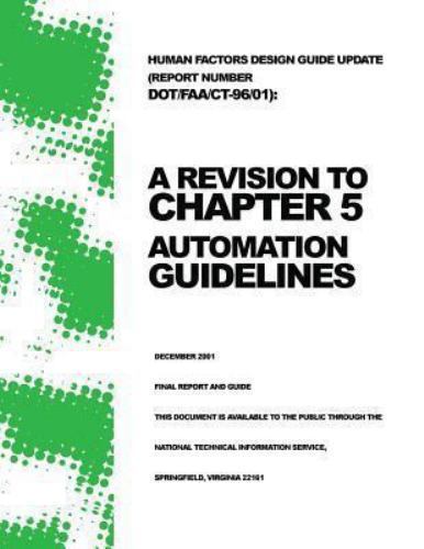 Human Factors Design Guide Update : A Revision to Chapter 5 ...
