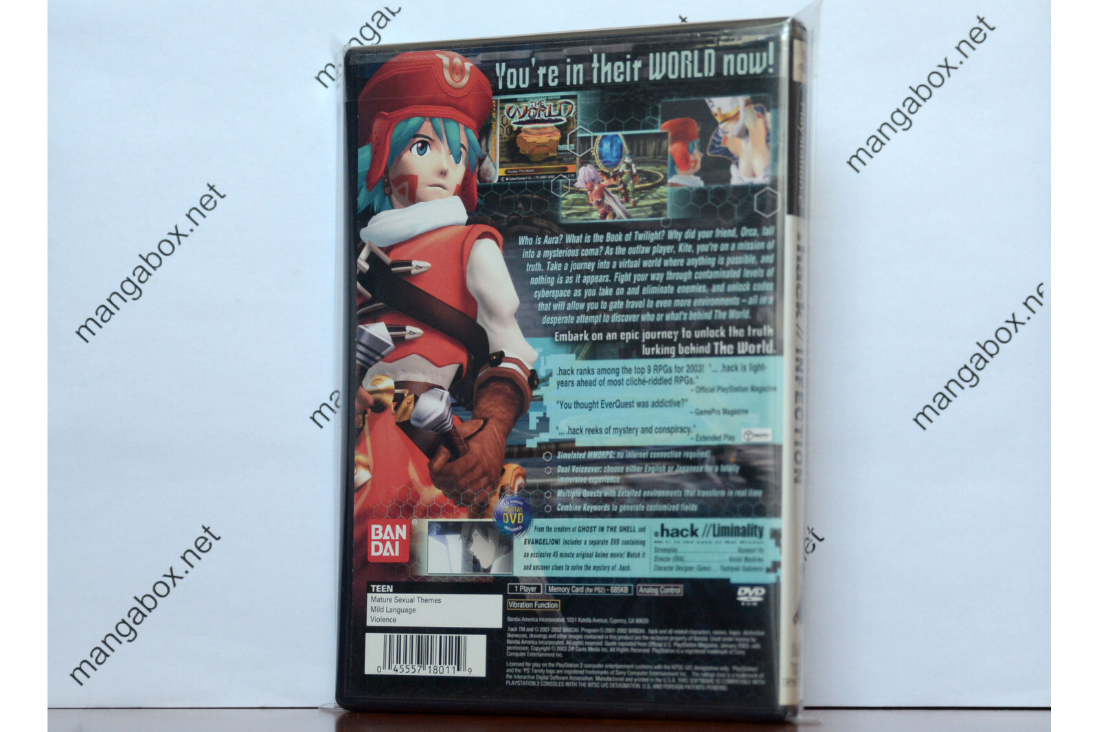 .hack Part 1 INFECTION PS2 NTSC-U/C US USA Playstation 2 ntsc GEBR ...