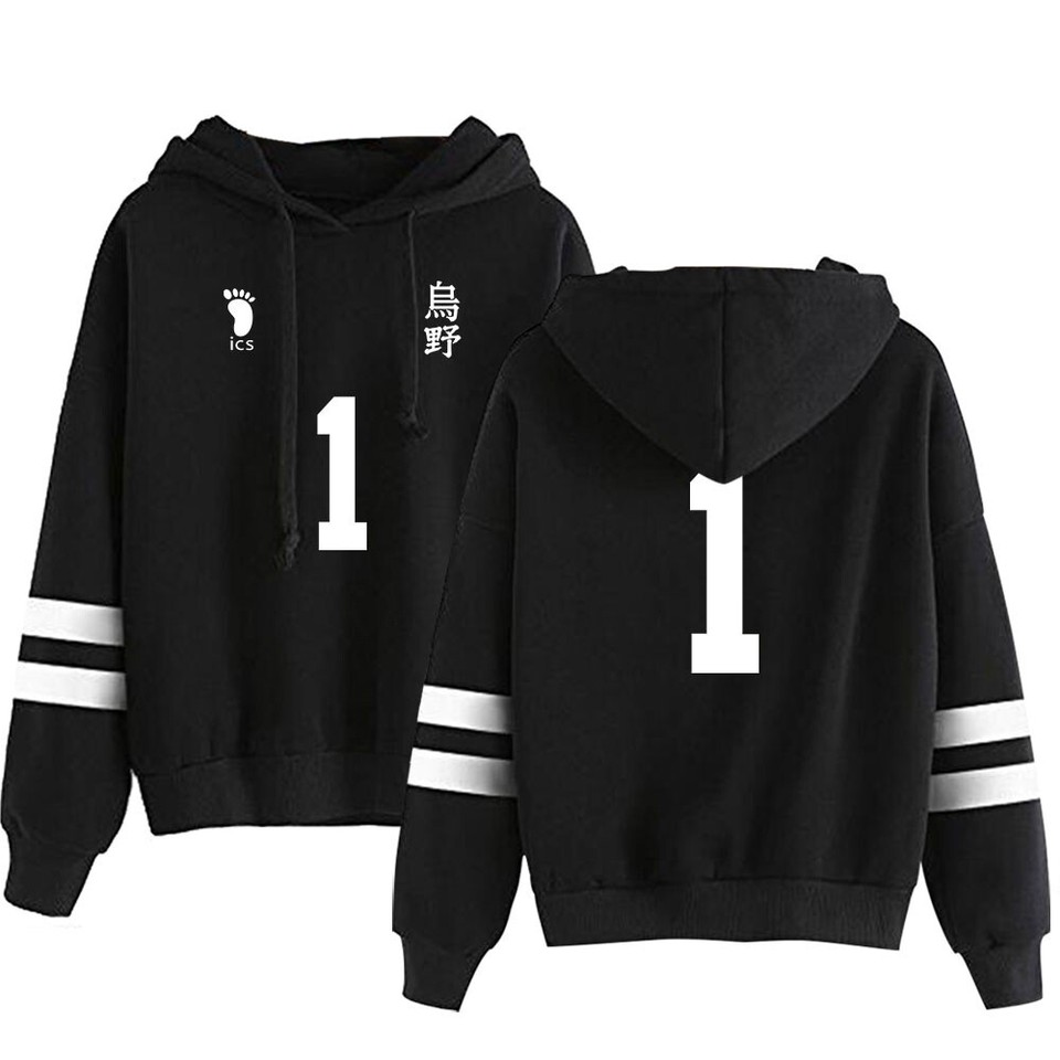 Unisex Anime Haikyuu Karasuno Koukou High School Pullover Hoodie ...