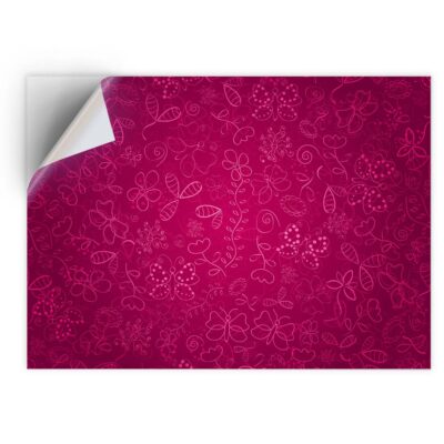1 x Vinyl Sticker A5 - Floral Fuchsia Butterfly #15592 | eBay Australia