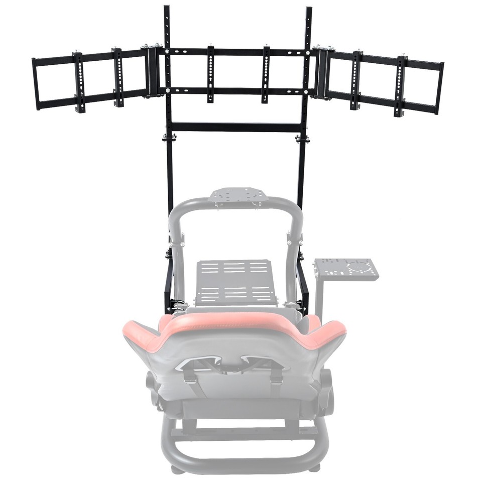 Dardoo Triple Screen Monitor Stand for Roud Tube Racing Simulator ...