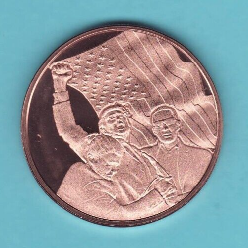 DONALD TRUMP "Assassination Attempt" 1 oz. Copper Round Coin FIGHT ...