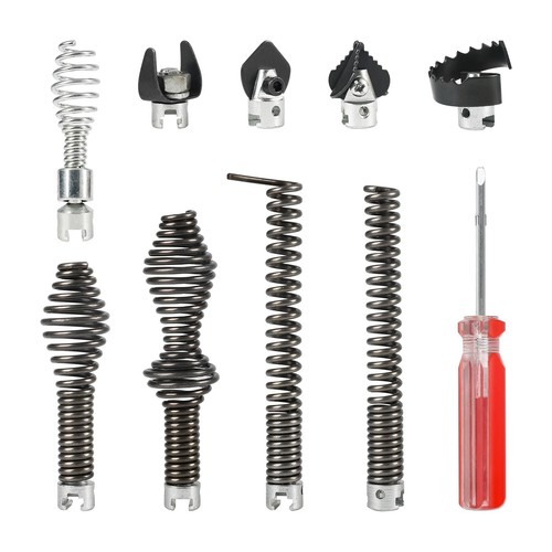 10Pcs Drain Auger Cutter Set, Drain Snake Attachments Kit Drain ...