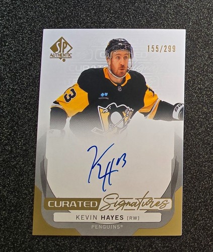 2024-25 KEVIN HAYES SP AUTHENTIC CURATED SIGNATURES 155/299 #SPC-KH ...