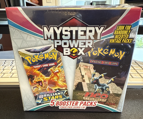 Pokemon 2025 Walmart Mystery Power Box 5 Booster Packs Chase Pack ...