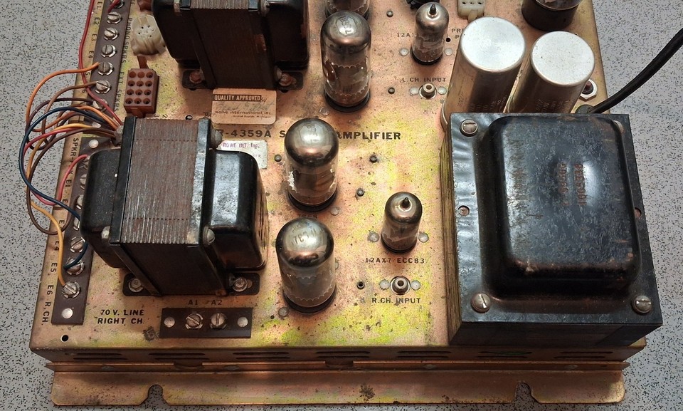 Rowe Ami 4359A Stereo Valve Amplifier / Amp MM5 Jukebox Amplifier | eBay UK