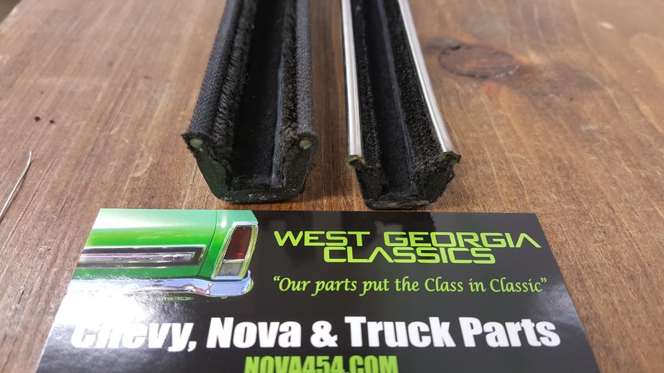Rear Glass Run Channel Weatherstrip Kit 1966 67 Chevelle Buick Olds ...