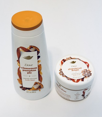 Dove Holiday Treats Cinnamon Pumpkin Pie Body Wash & Gingerbread ...
