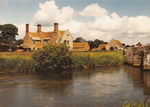 Neuf Carte Postale Woolbridge Manoir, Laine, Dorset, Rivière Frome, Old ...
