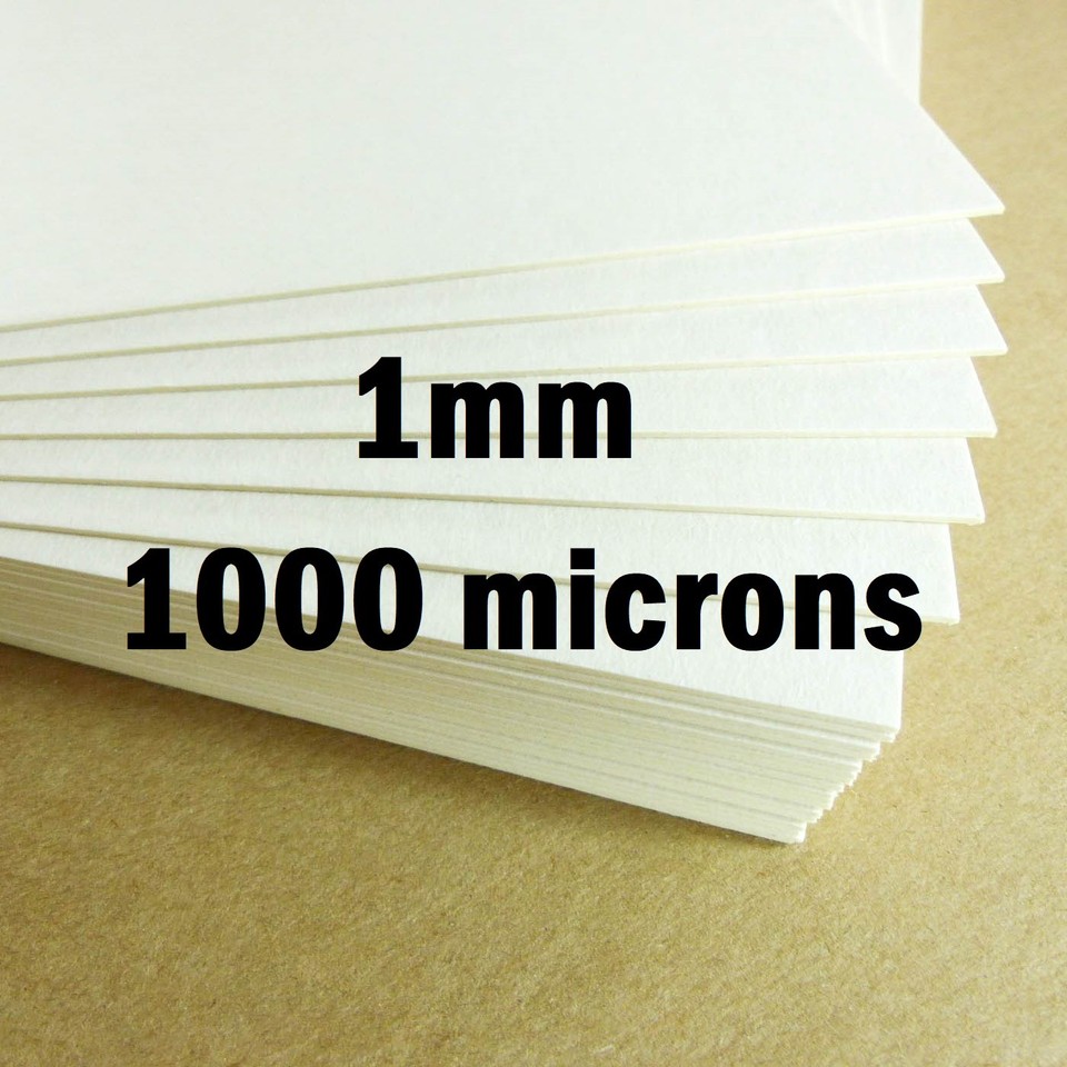 1mm 2mm A4 A3 CARDBOARD CARDS BACKING BOARD PAPER SHEETS KRAFT WHITE ...