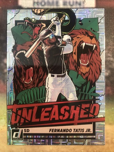 2021 Donruss Baseball Fernando Tatis Jr Vector Unleashed #15/Diamond ...