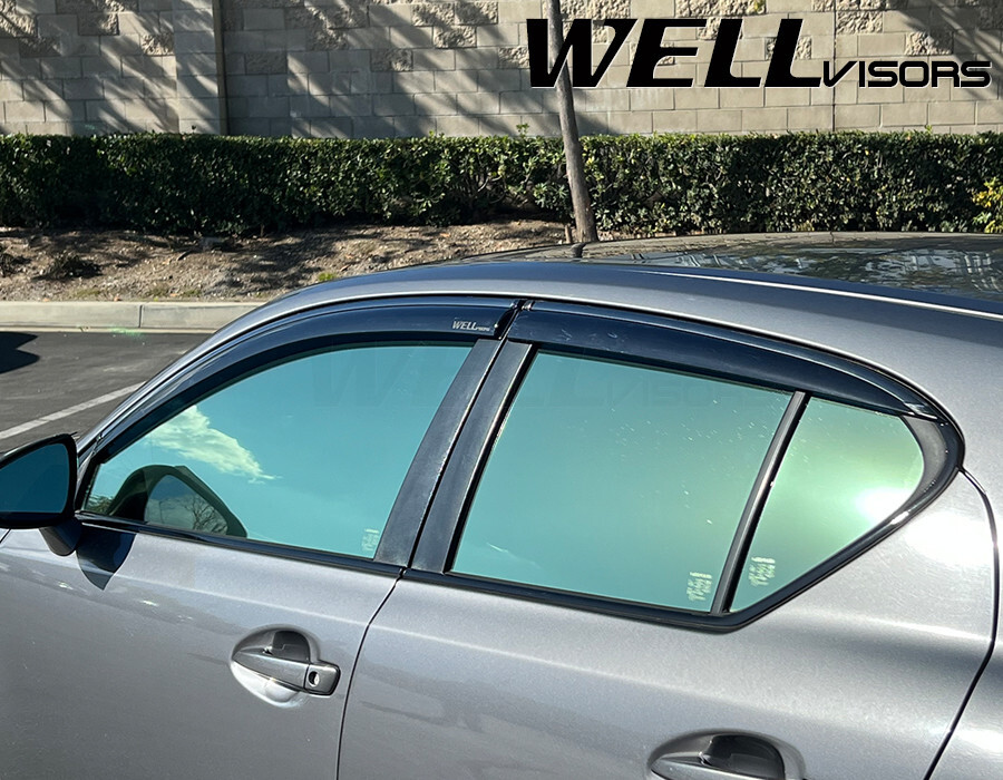 Wellvisors For 2011-2017 Lexus CT200H Window Visors Deflectors Black ...