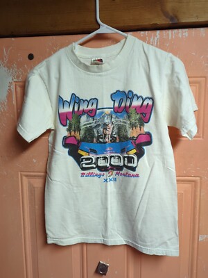VTG 2000 Wing Ding Motorcycle Biker Rally Meet Billings Mountain T ...