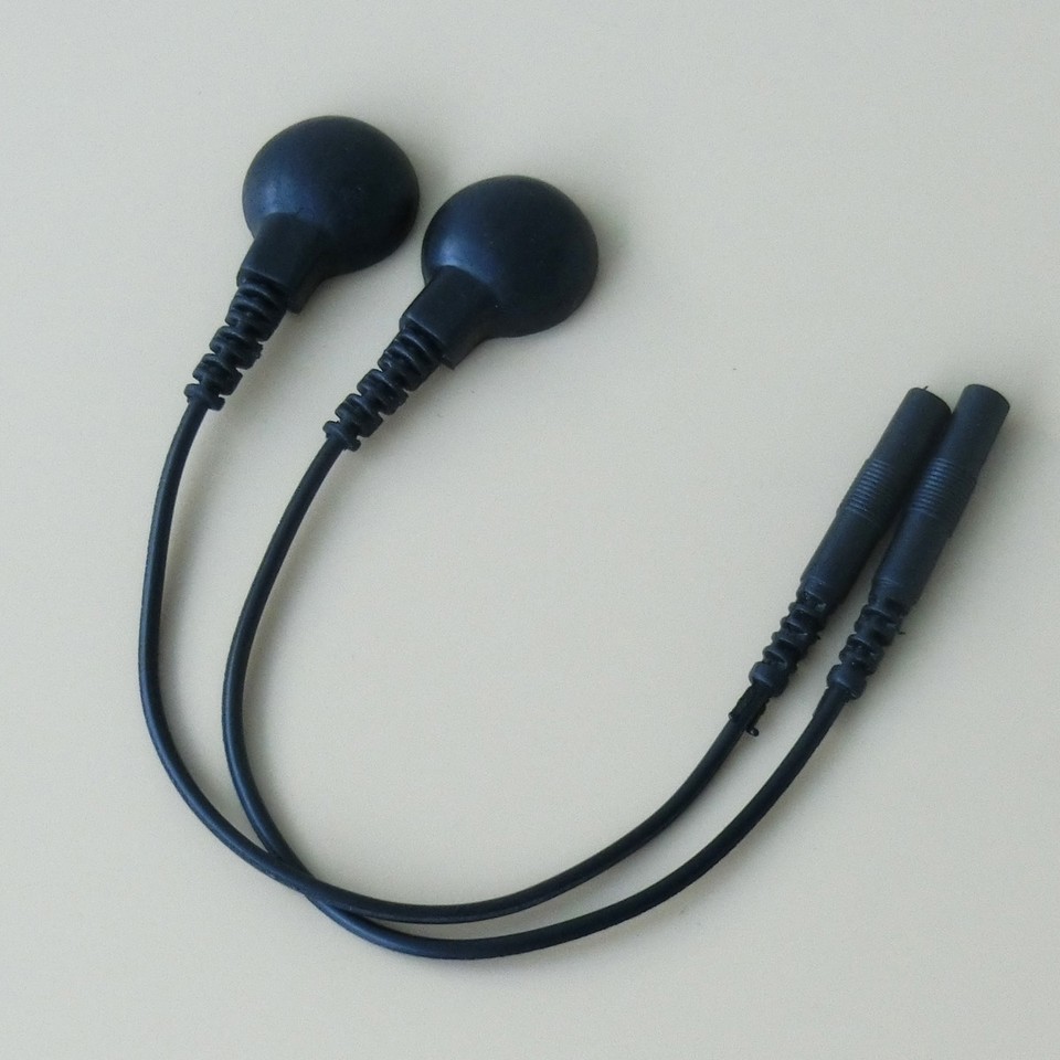 Adapter Short Cables Electrode lead Wires With Snap 3.5mm Plug Hole 2 ...