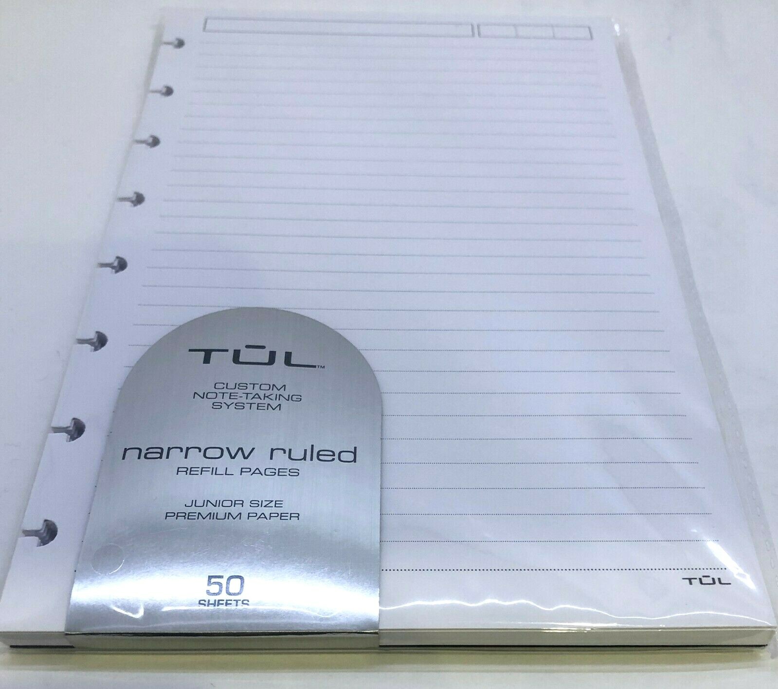 2 Pack of TUL Refill Pages, Junior Size, Narrow Ruled, 200 pages (100 ...