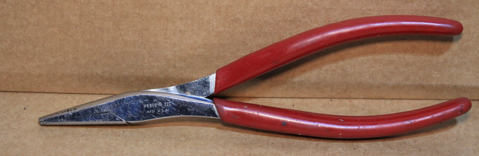 Proto 227 Duck bill Pliers W/ Red Grips MADE IN USA | eBay