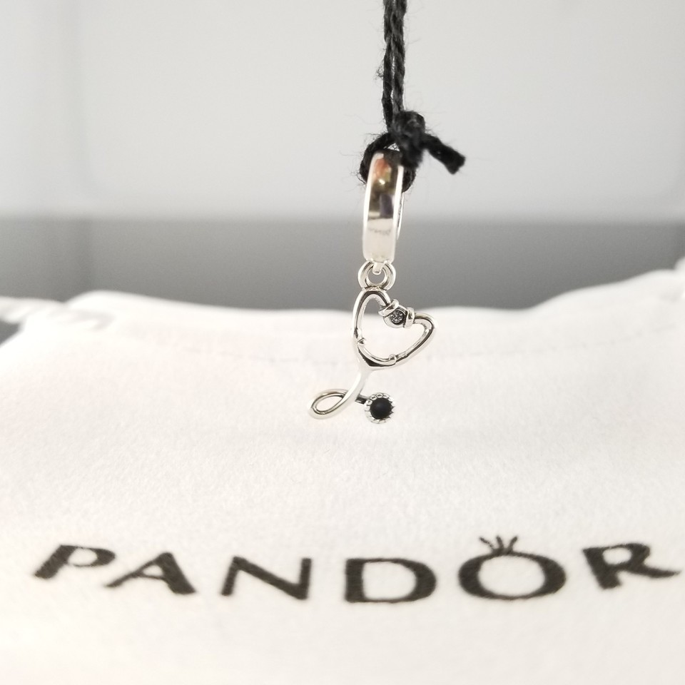 New Pandora Stethoscope Medical Doctor Nurse Silver Dangle Charm | eBay