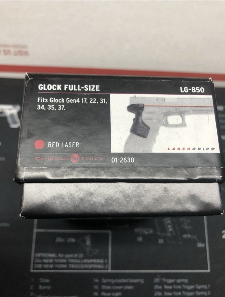 Crimson Trace Glock Gen 4 Laser Grip 17 34 22 35 31 37 Red Laser Sight ...
