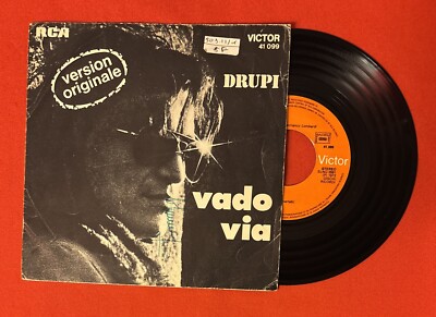 Drupi Vado Via Segui Me 1973 Victor 41099 VG+ Vinyl 45T SP | eBay