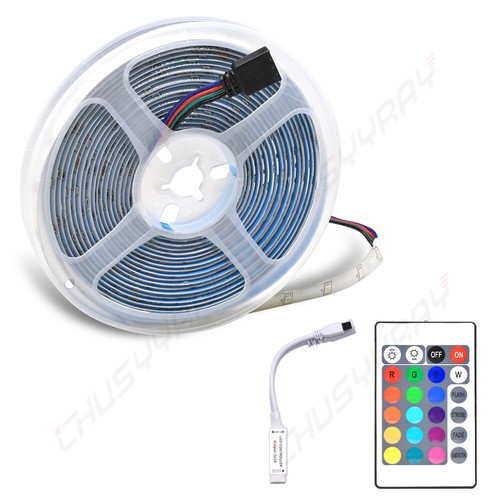 5Meter LED Strip Lights USB 2835 RGB TV Back lights Remote Kit for Bar ...