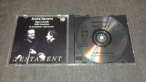 Testament SBT 1204 ed1 Andre Navarra: Elgar, Dvorak: Cello cts ...